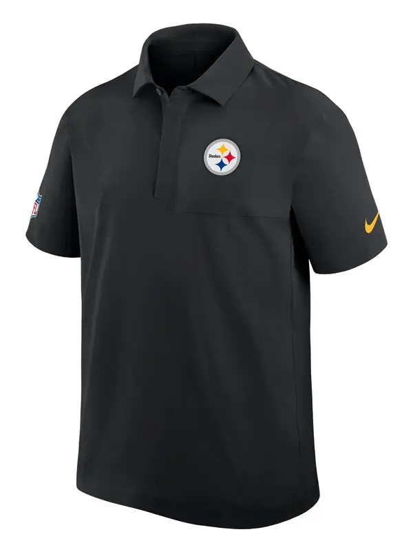 Nike Pittsburgh Steelers City Pride Sideline Dri-fit Nfl Polo - Black