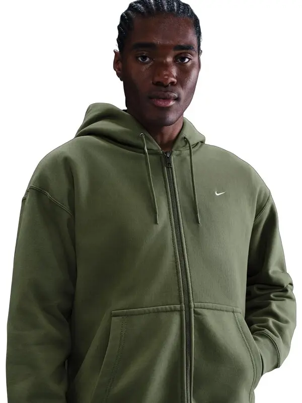 Nike Solo Swoosh Full-zip Fleece Hoodie - Green
