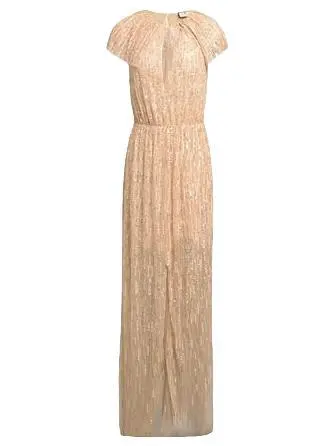 Elisabetta Franchi Red Carpet Maxi Dress - Beige