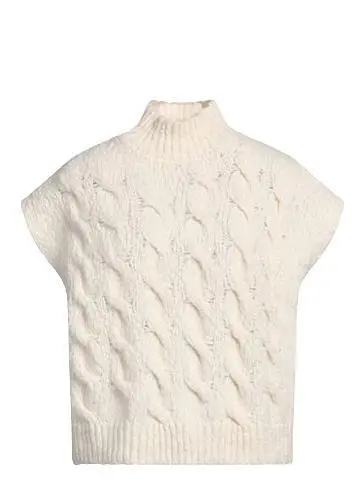 Peserico Turtleneck Cable-knit Top - White