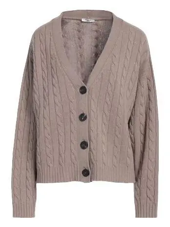 Peserico Cardigan In Virgin Wool Blend - Beige
