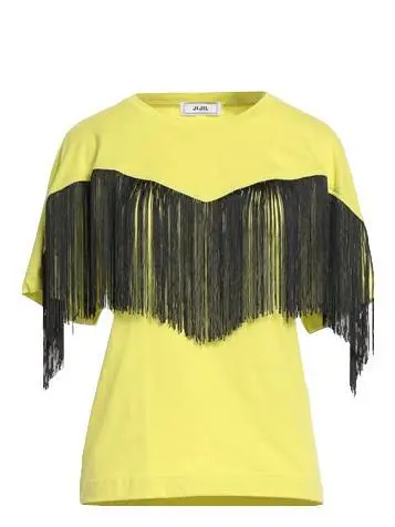 JIJIL Cotton T-shirt With Appliqués And Fringes - Green