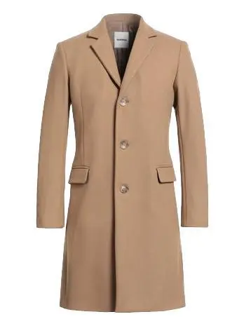 Sandro Felted Single-breasted Coat - Beige