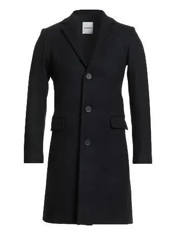 Sandro Single-breasted Wool-blend Coat - Black