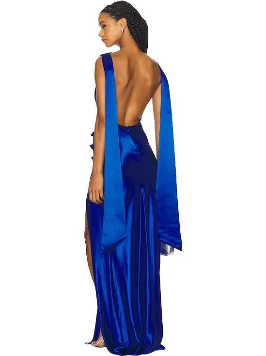 SAU LEE Priscilla Gown - Egyptian Blue