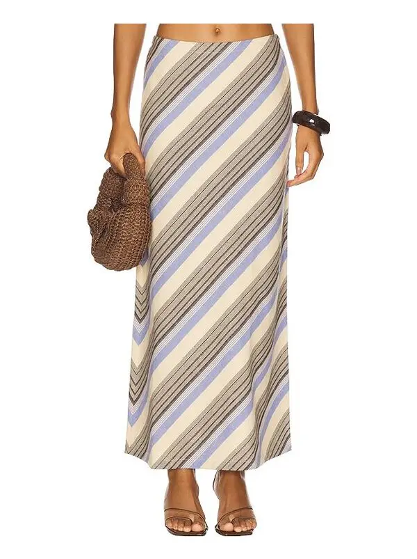 Faithfull The Brand Elise Skirt - Marine Stripe
