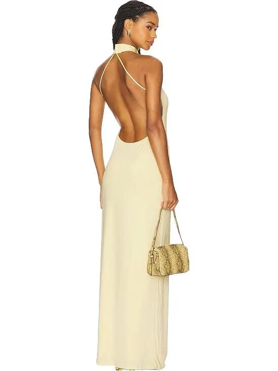 Nbd The Annalise Gown - Pale Yellow