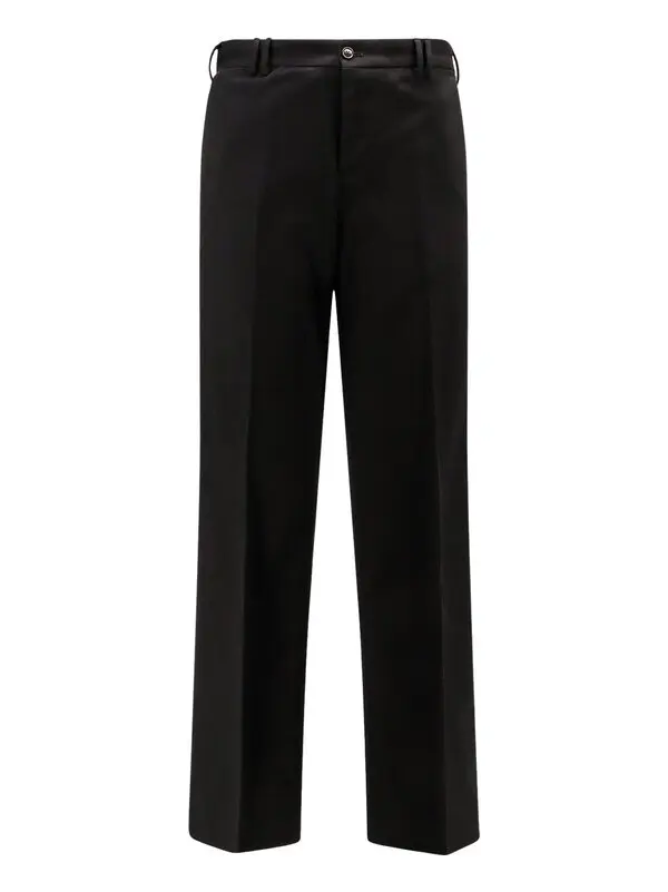 PT TORINO Michael Reworked Cotton Trousers - Black