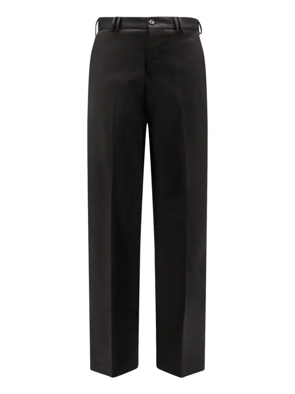 PT TORINO Michael Reworked Virgin Wool Trousers - Black