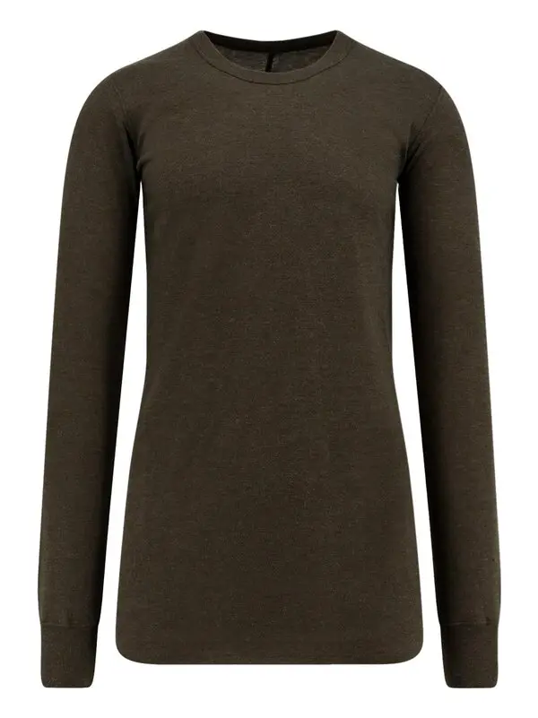 Rick Owens Basic Ls T Viscose Blend Tshirt - Green