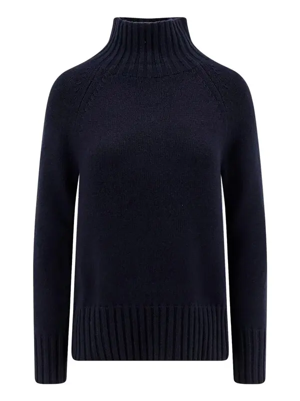 Max Mara Mantova Cashmere And Wool Turtleneck Sweater - Blue