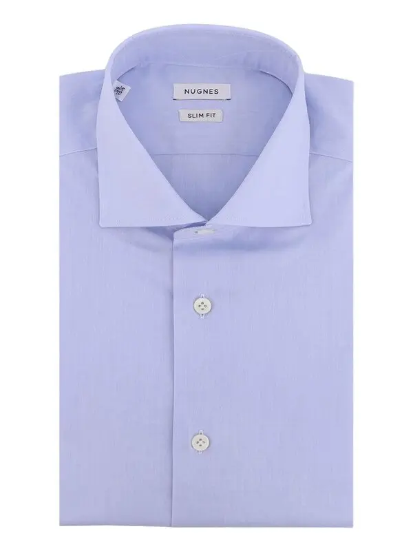 NUGNES 1920 Cotton Shirt - Blue