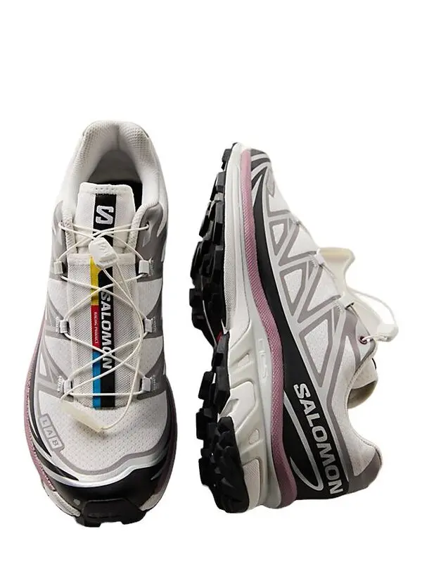 SALOMON Xt-6 Sneakers - White/black/dusty Orchid