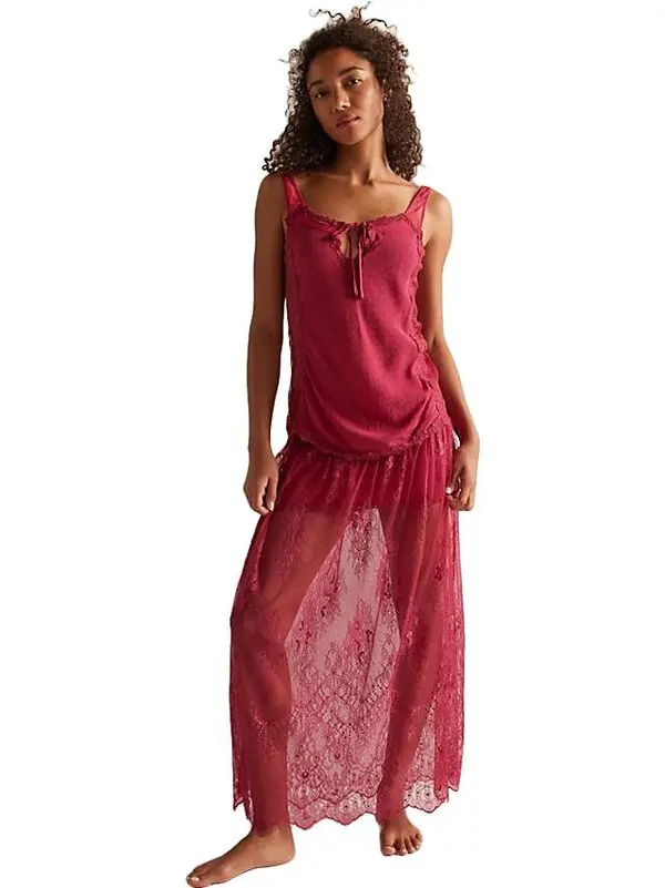 Free People Together Again Slip Set - Glass Roses