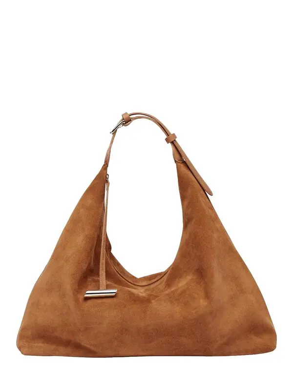LIFFNER Pillow Suede Hobo Bag - Rhum
