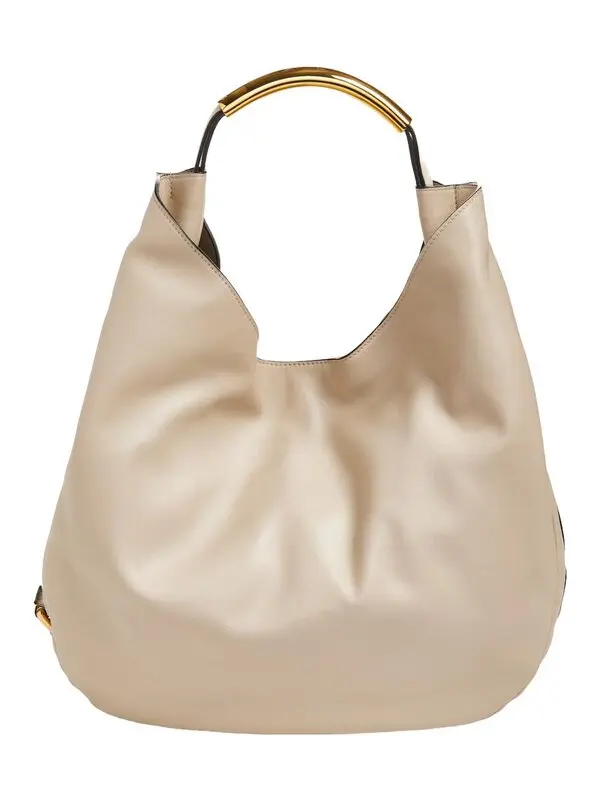 Moschino Sheepskin Leather Hobo Bag - Rope
