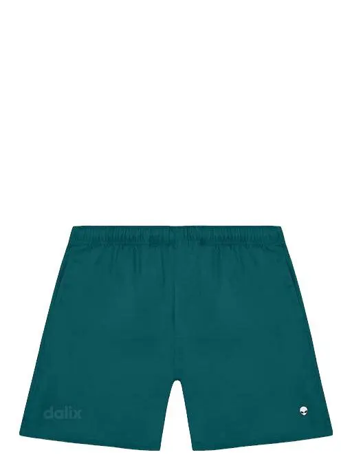 DALIX Alien Design Beach Shorts - Atlantic Green