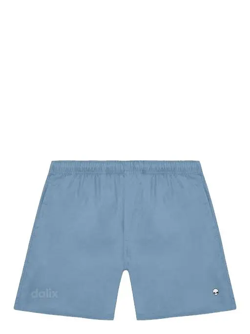 DALIX Alien Design Beach Shorts - Carolina Blue