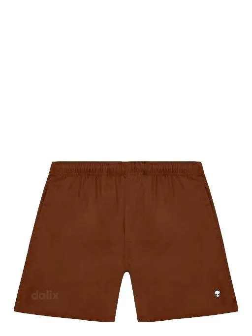 DALIX Alien Design Beach Shorts - Clay