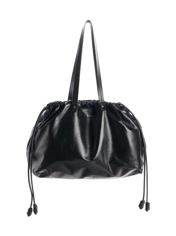 Isabel Marant Silven Leather Tote - Black