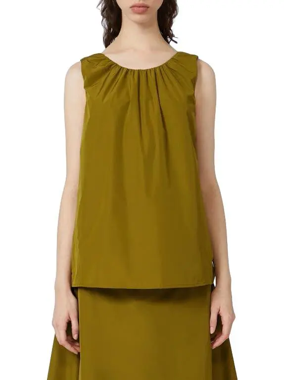 MM BY MAX MARA Ariccia Sleeveless Top - Olive Green