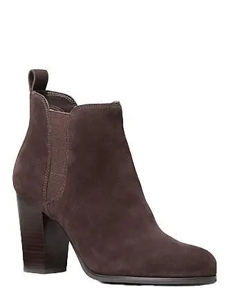 Michael Kors Evaline Suede Ankle Boots - Brown
