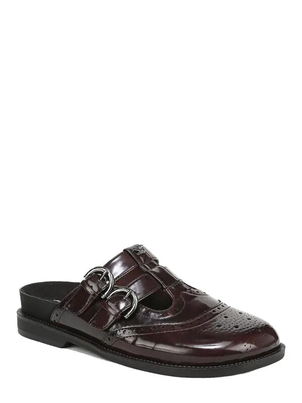 CIRCUS NY BY SAM EDELMAN Brogue Detail Mules - Blk/spiced Plum