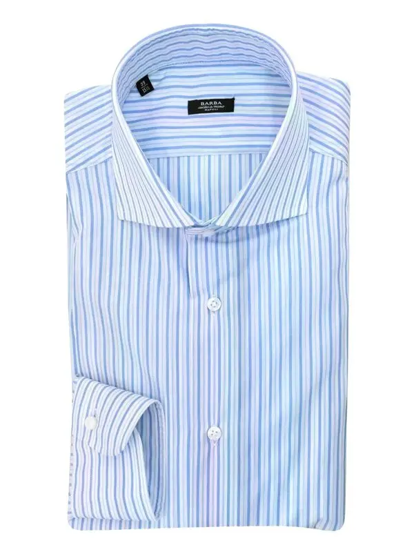 BARBA NAPOLI Striped Shirt - Blue