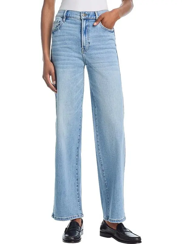 Aqua High-rise Dad Jeans - Medium Wash