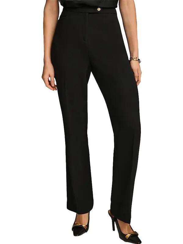 Donna Karan New York Straight Leg Pants - Black
