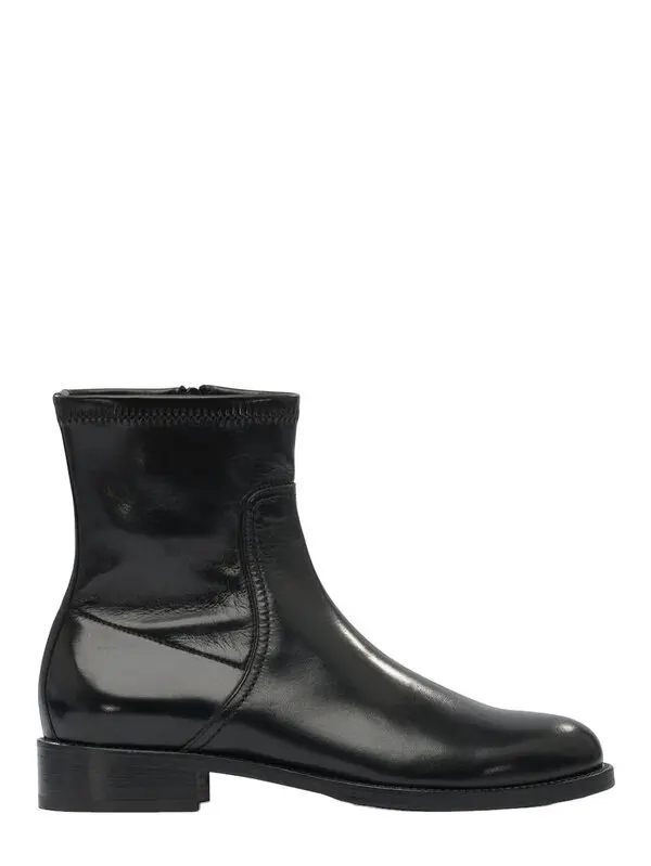 MARETTO Zipped Ankle Boots - Black