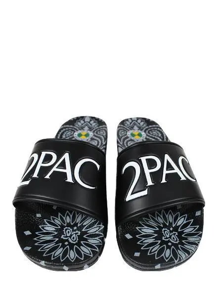 CROSS COLOURS 2pac Paisley Slides - Black