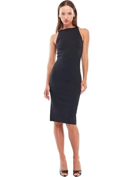 MOTHER OF ALL Dina Midi Dress - Black