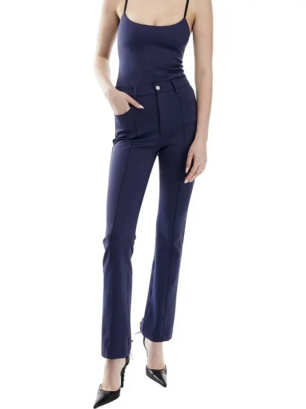 MOTHER OF ALL Kathrine Straight Leg Pants - Navy