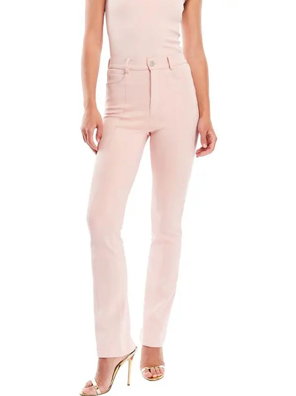 MOTHER OF ALL Kathrine Straight Leg Pants - Pale Pink