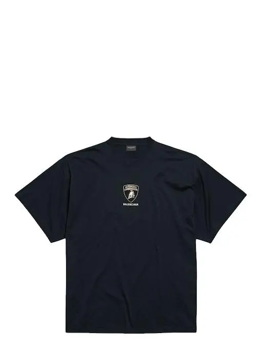 Balenciaga Automobil Lamborghini Oversized Tee Shirt - Faded