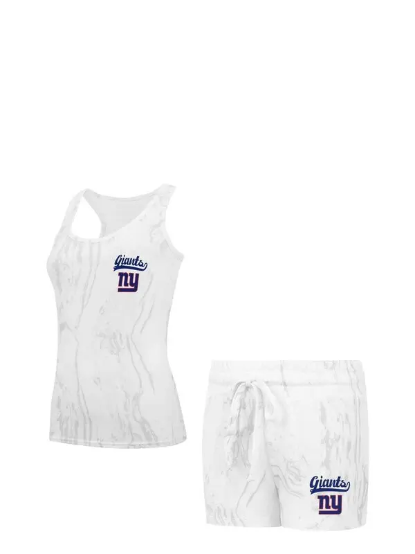 CONCEPTS SPORT New York Giants Tank Top And Shorts Set - Cream
