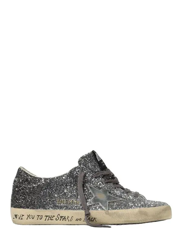 GOLDEN GOOSE Glitter Sneakers - Silver