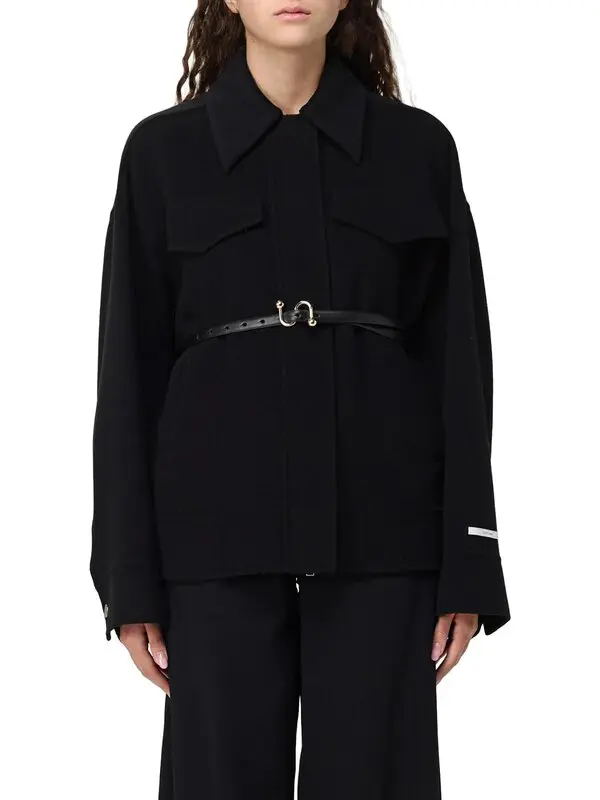 Sportmax Collared Coat - Black