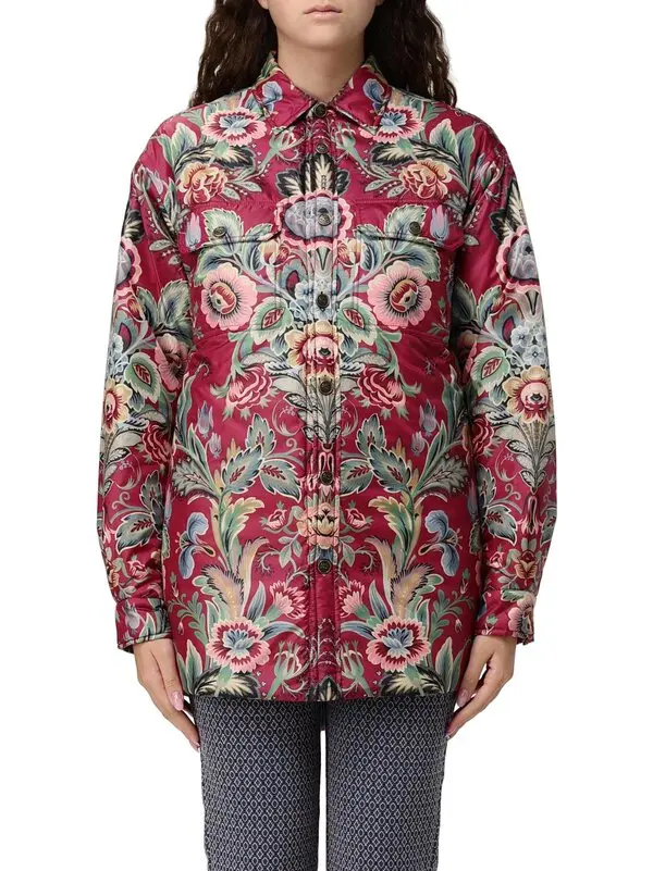 Etro Floral Print Jacket - Violet
