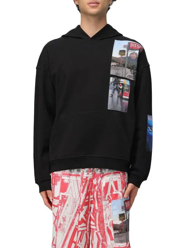 DIESEL Printed Sweatshirt - Black