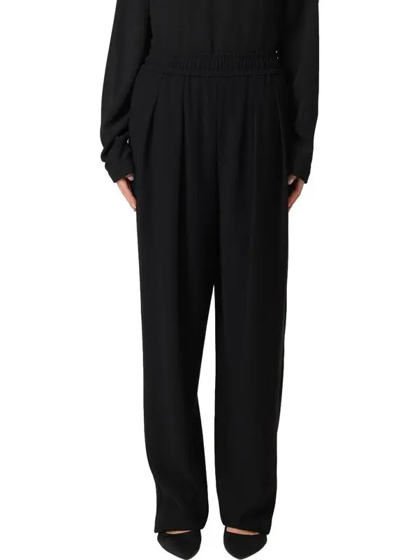 Emporio Armani Wide Leg Trousers - Black