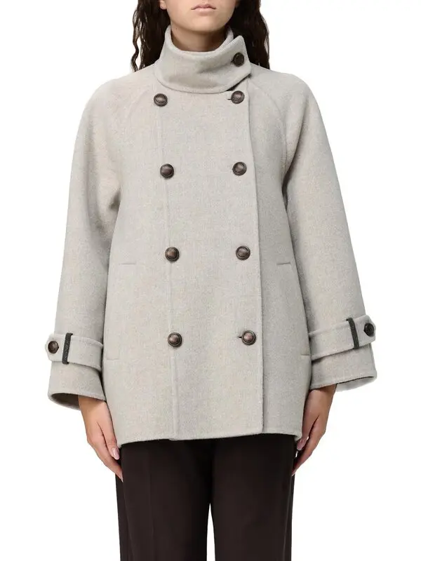 Brunello Cucinelli Double-breasted Coat - Beige