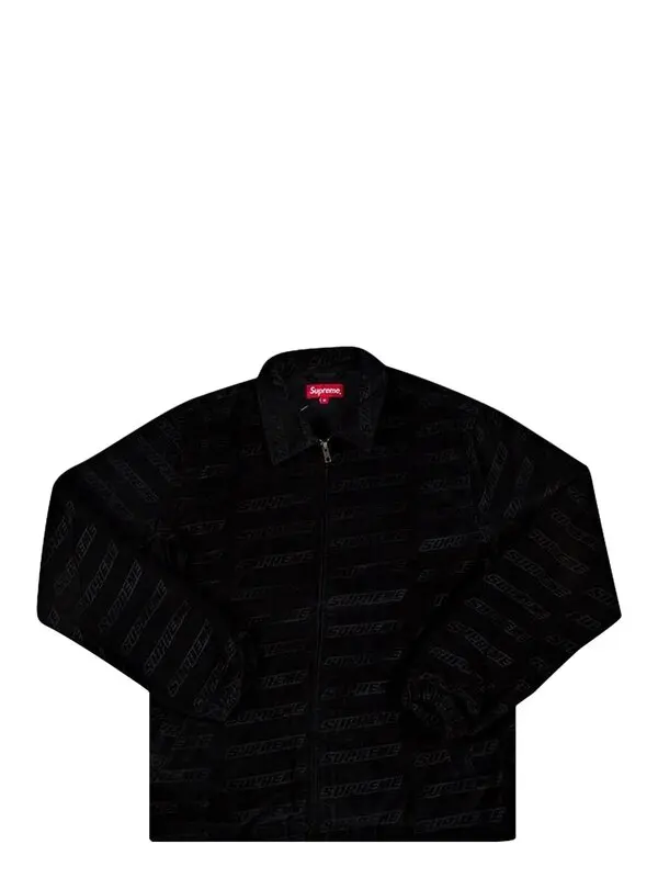 Supreme Debossed Logo Corduroy Jacket - Black