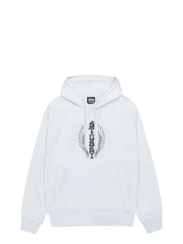 StÜssy Wes Wings Hoodie - Grey