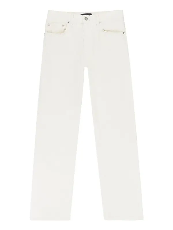 PURPLE BRAND Corduroy Semi Coated Skinny Jeans - White