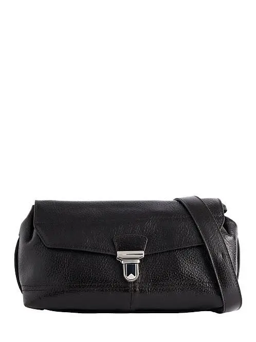 LEMAIRE Gear Small Leather Shoulder Bag - Espresso