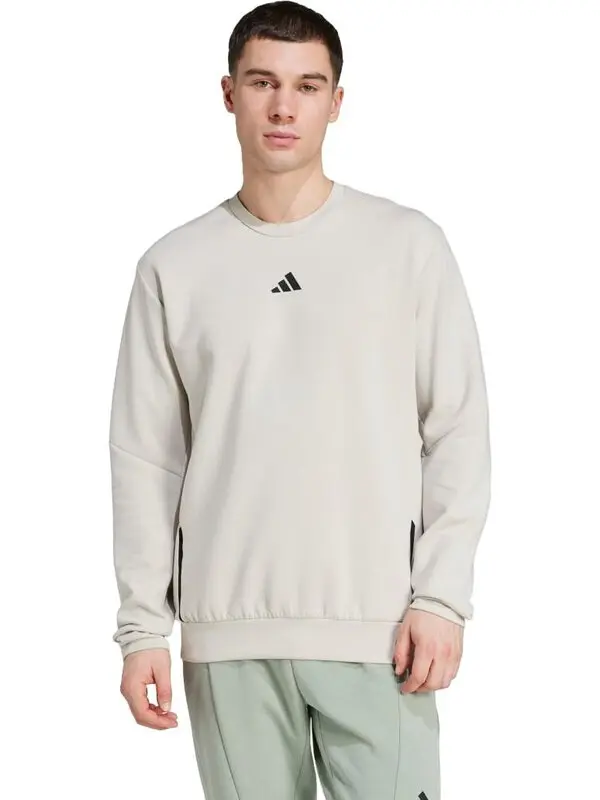 Adidas Designed For Training Crew Sweatshirt - Beige