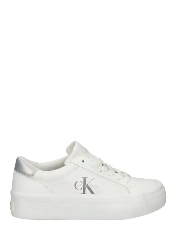Calvin Klein Logo Platform Sneakers - White