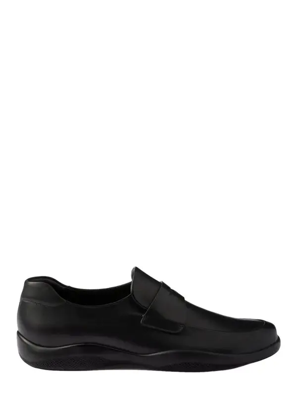 Prada Leather Loafers - Black